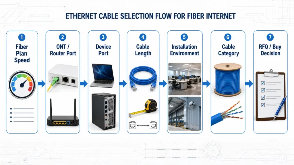 Best Ethernet Cable for Fiber Internet: Cat6 vs Cat6A