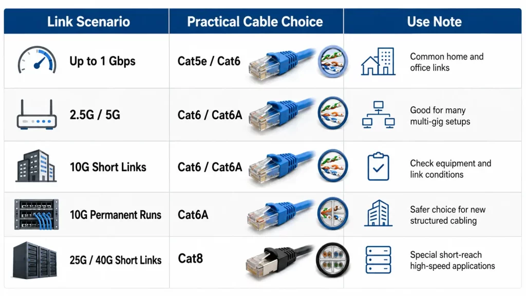 Best Ethernet Cable for Fiber Internet: Cat6 vs Cat6A