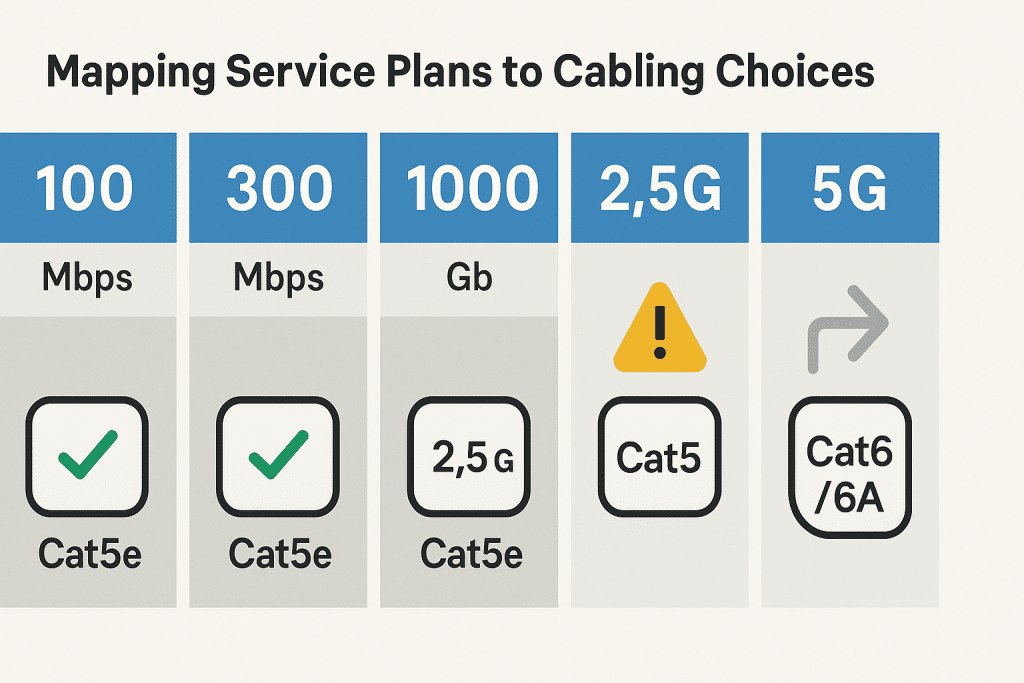 Cat5e Speed: 1 Gbps @ 100 m — and When 2.5/5G Works