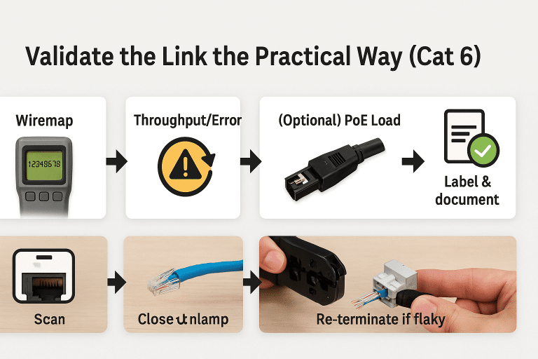 How to Terminate Cat 6: Tools, Color Order, Step-by-Step